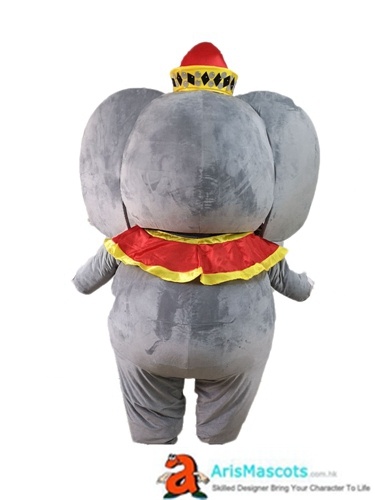 Funny Adult Size Dumbo Elephant mascot costume Deguisement Mascotte ...