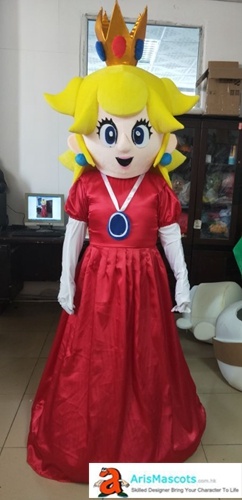 Princess Peach mascot costume Cartoon Mascot Costumes for Kids Birthday ...