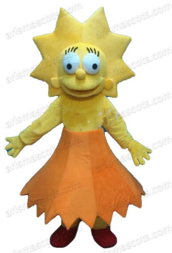 Simpson Lisa mascot costume Buy Mascots Online Custom Mascot Costumes ...