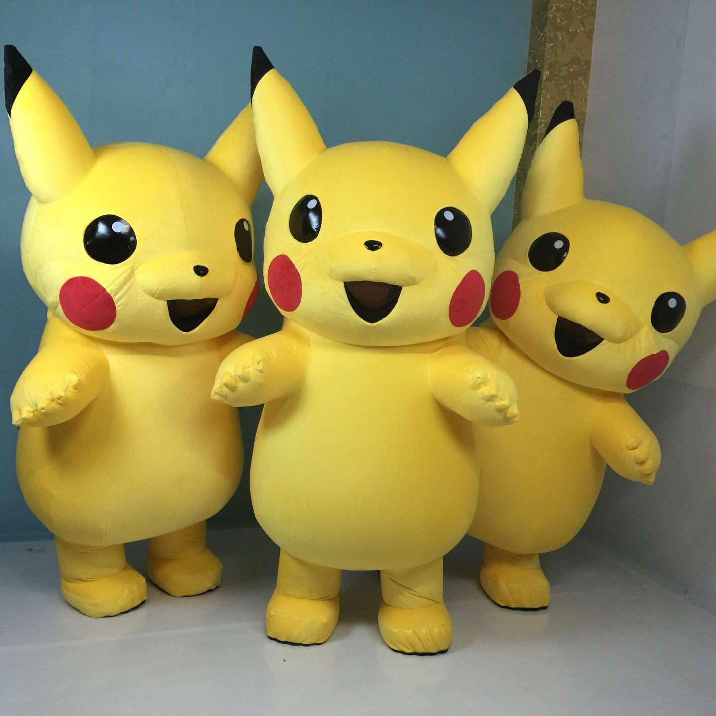 adult fancy inflatable Pikachu mascot panda mascot costume cartoon ...