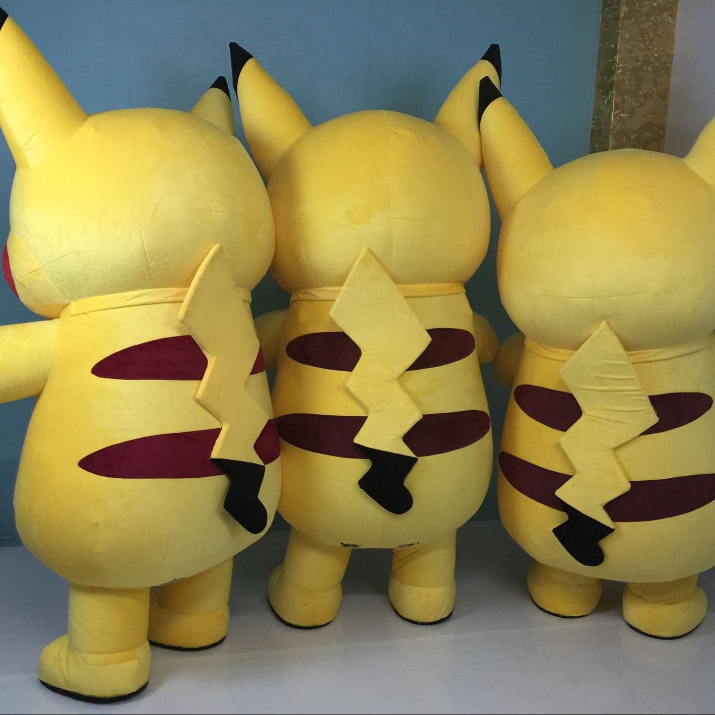 adult fancy inflatable Pikachu mascot panda mascot costume cartoon ...