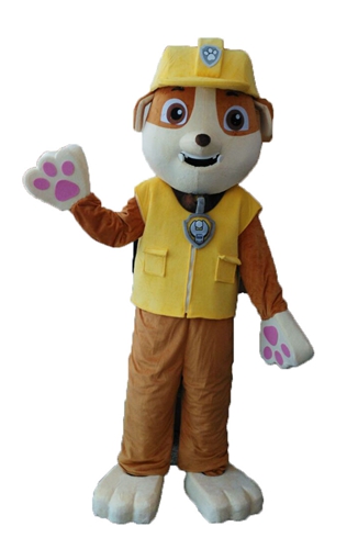Adult rubble Mascot Costume Full Body Cosplay Fancy Dress Paw Patrol ...
