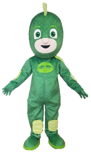Pj Masks Costume Adult gecko Fancy Dress for Party