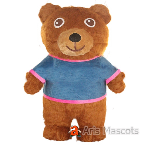 Inflatable Bear Costume for Events, Adult Bear Blow Up Suit